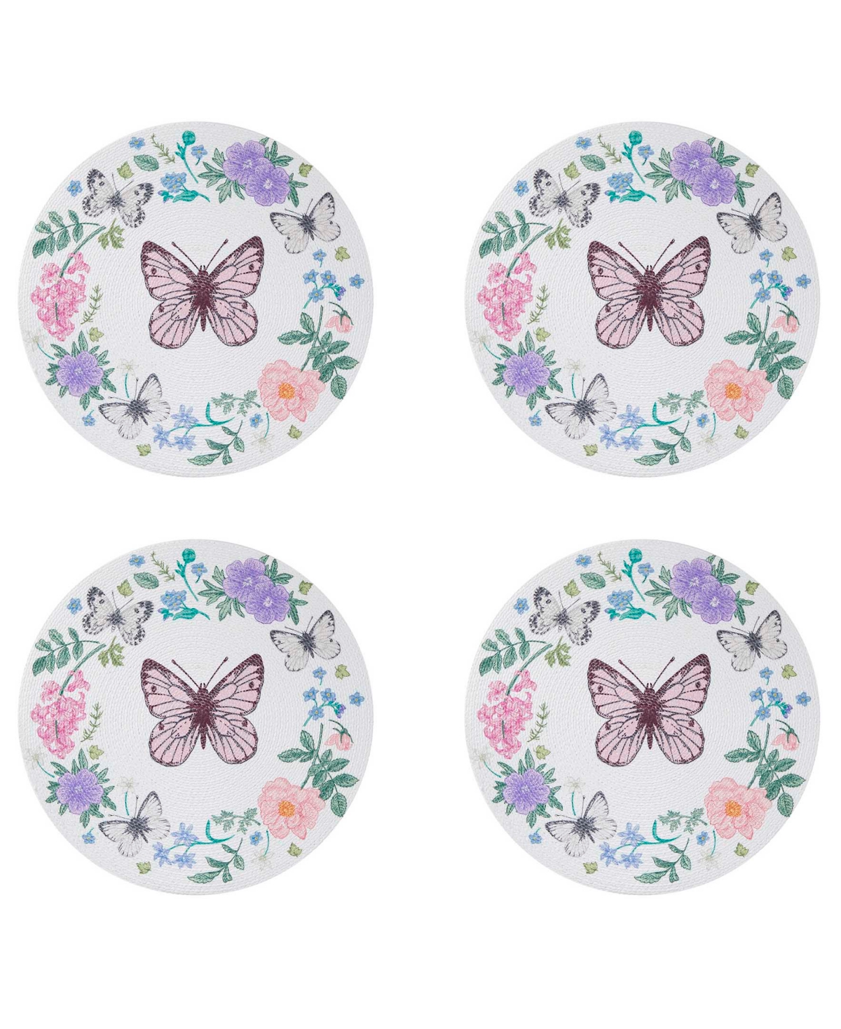 Click here for Avanti Meadow Woven Braided Round Placemats  Set o... prices