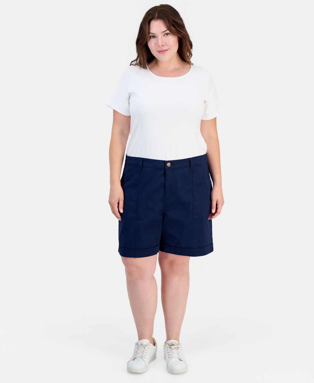 Click here for Style & Co Plus Size Cuffed Utility Shorts  Macys... prices
