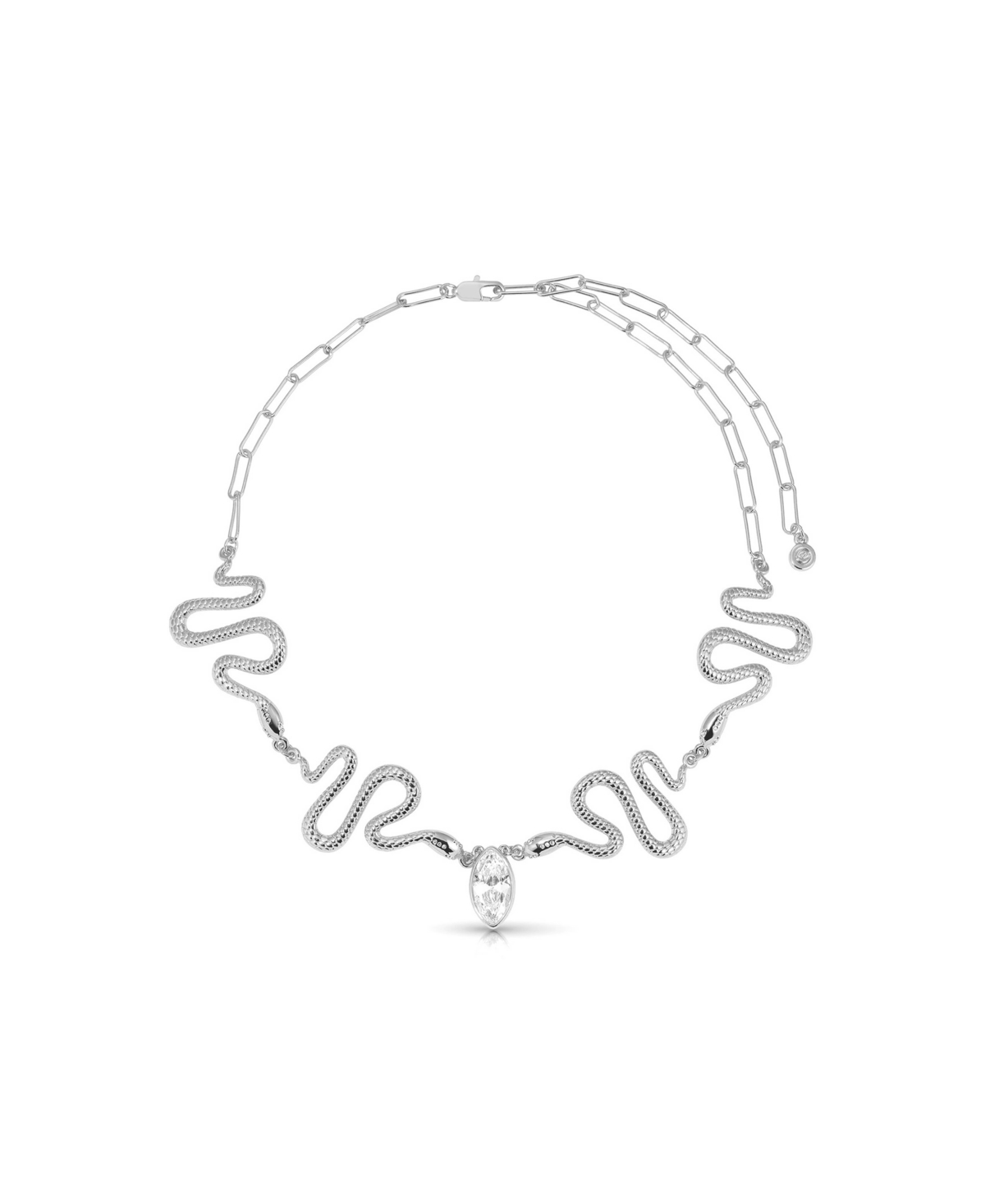Click here for Ettika Serpentina Choker Necklace - Silver prices