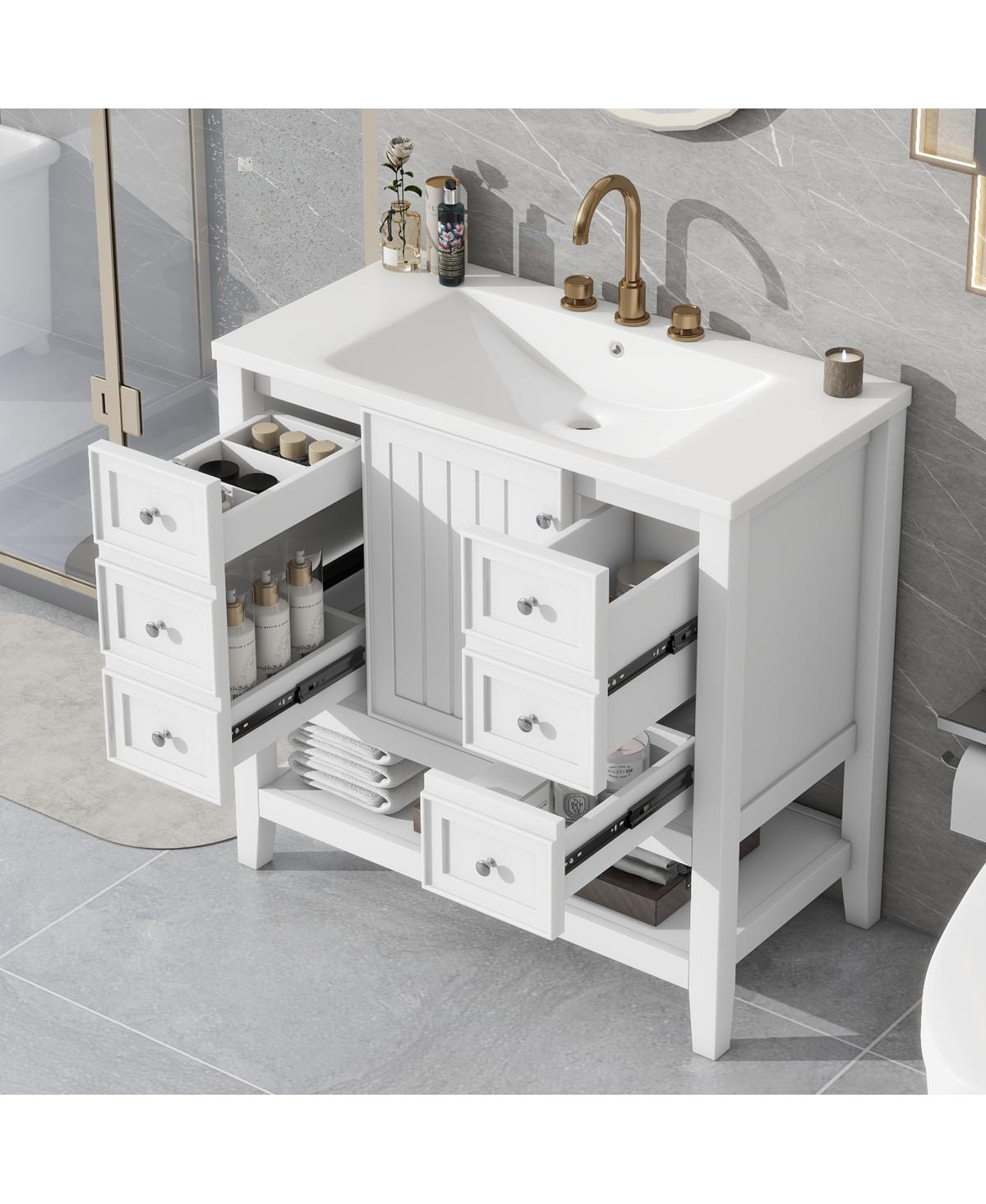 Click here for Sillysis 36 Bathroom Vanity with Ceramic Sink  Sol... prices