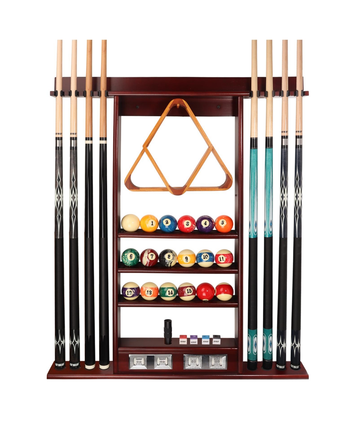 Click here for Gse Games & Sports Expert Wood 8 Wall Pool Cue Rac... prices