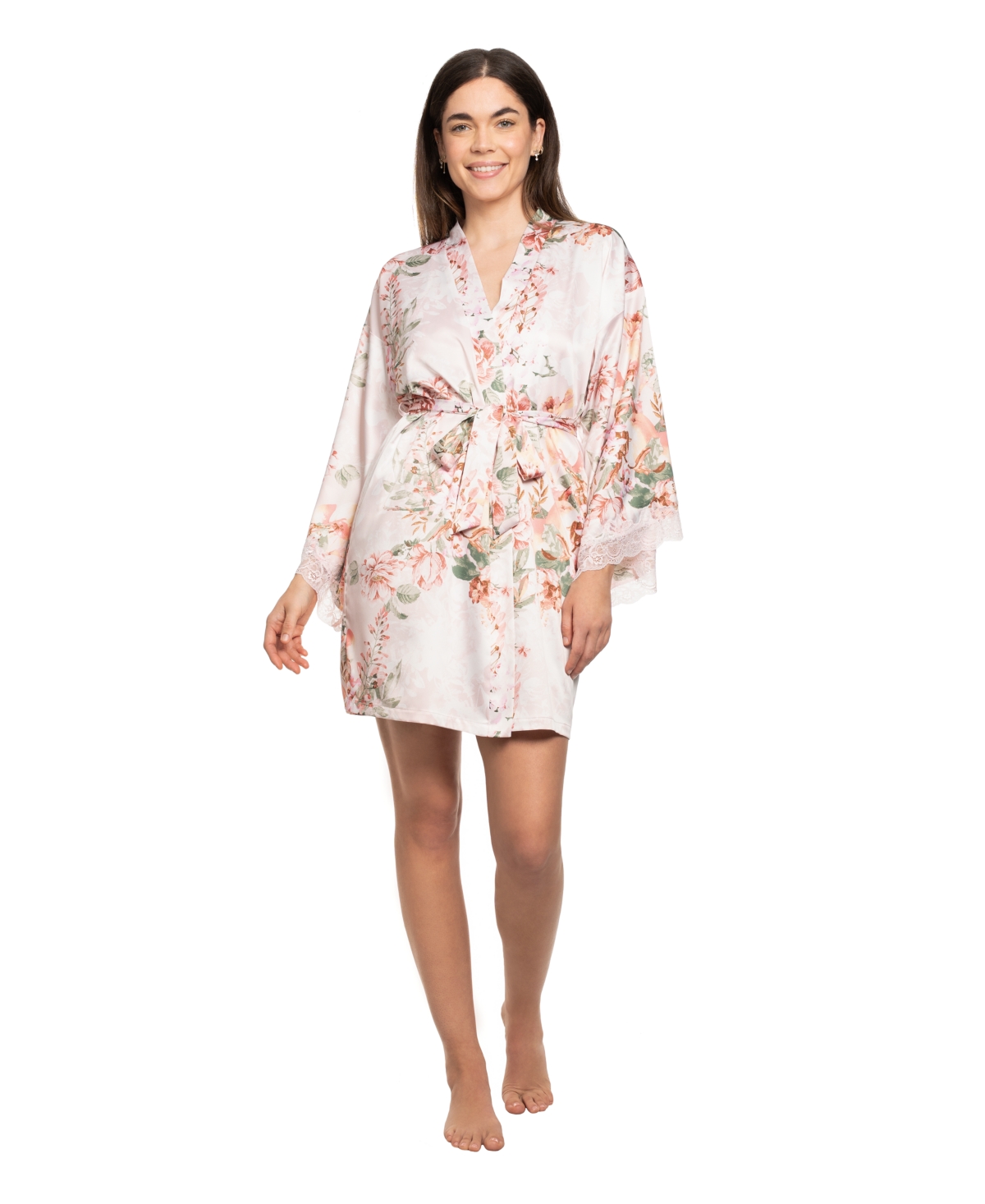 Click here for Linea Donatella Womens Floral Print Wrapper - Morn... prices