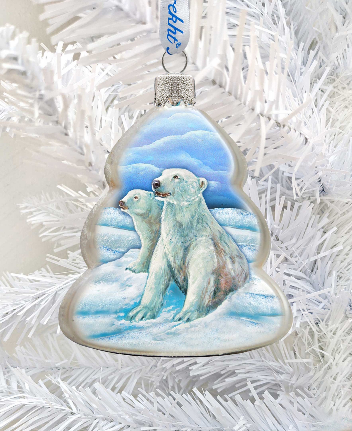 Click here for Designocracy Polar Bears Family Mercury Holiday Or... prices