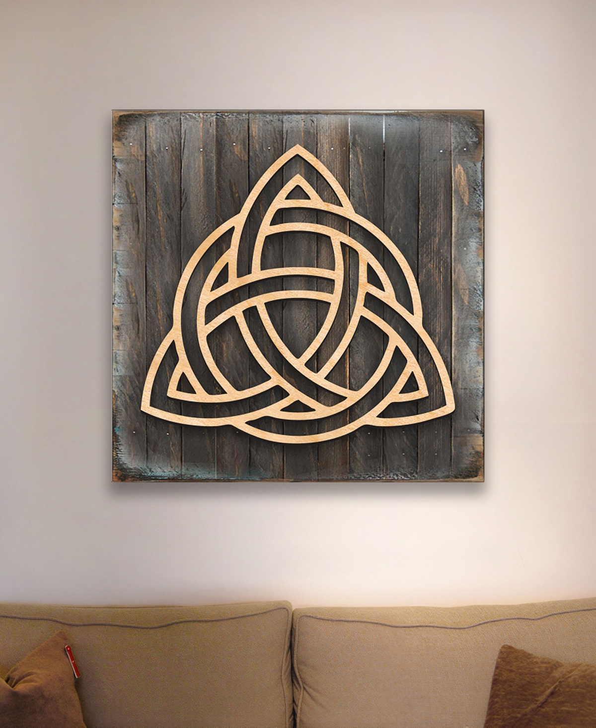 Click here for Designocracy Celtic Spiral Wood Box Sign - Multi prices