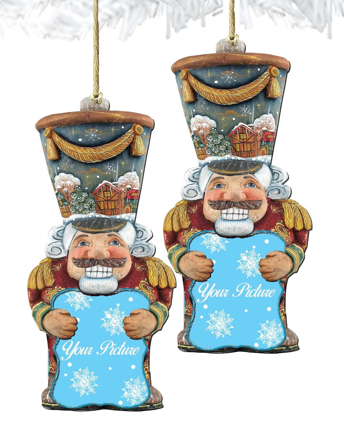Click here for Designocracy Nutcracker Picture Frame Ornament Set... prices