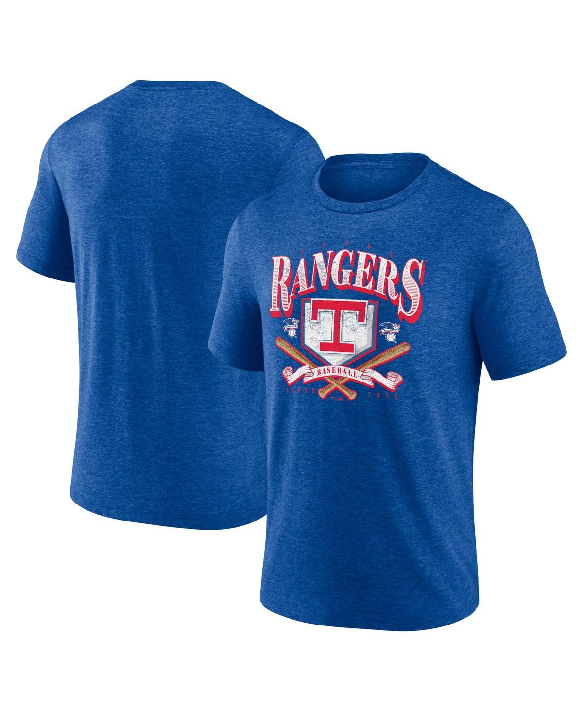 Click here for Fanatics Mens Heather Royal Texas Rangers Home Tea... prices