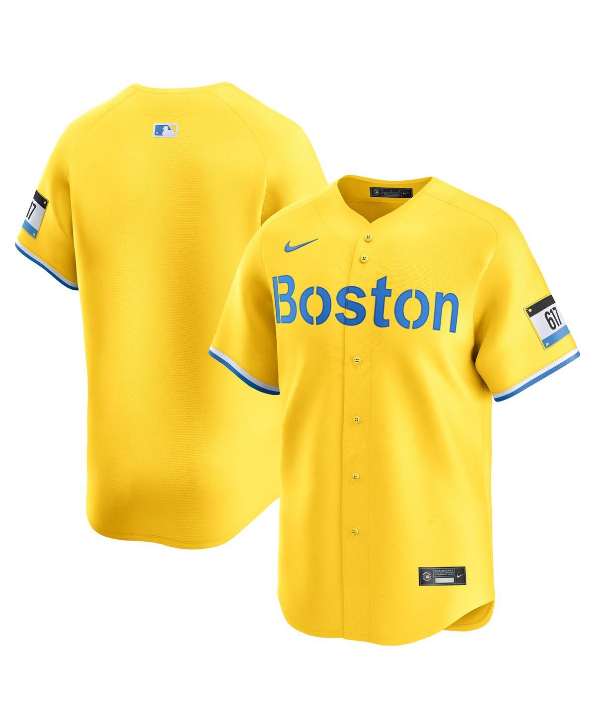Click here for Nike Mens Gold Boston Red Sox City Connect Limited... prices