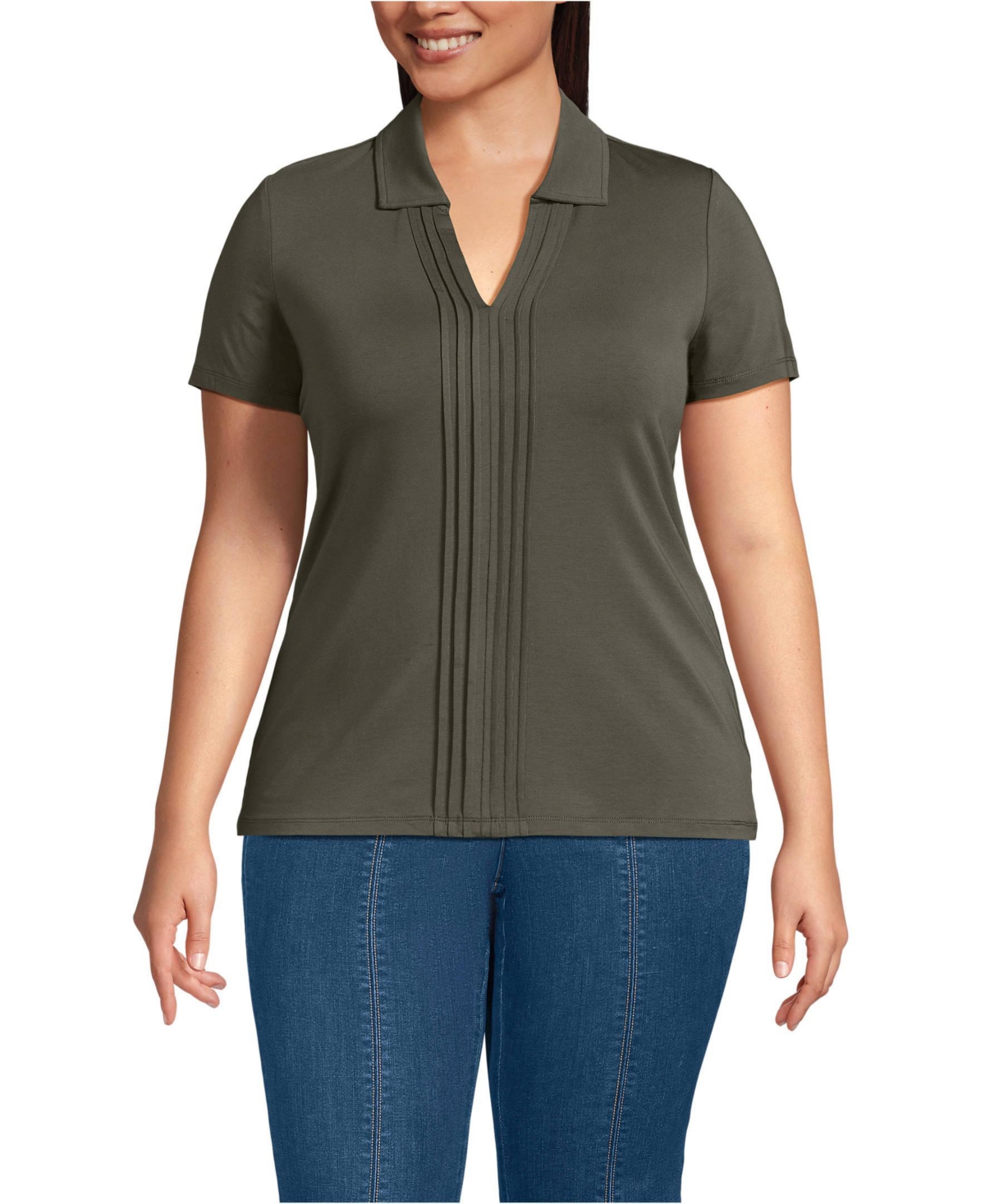 Click here for Lands End Womens Plus Size Short Sleeve Lightweigh... prices