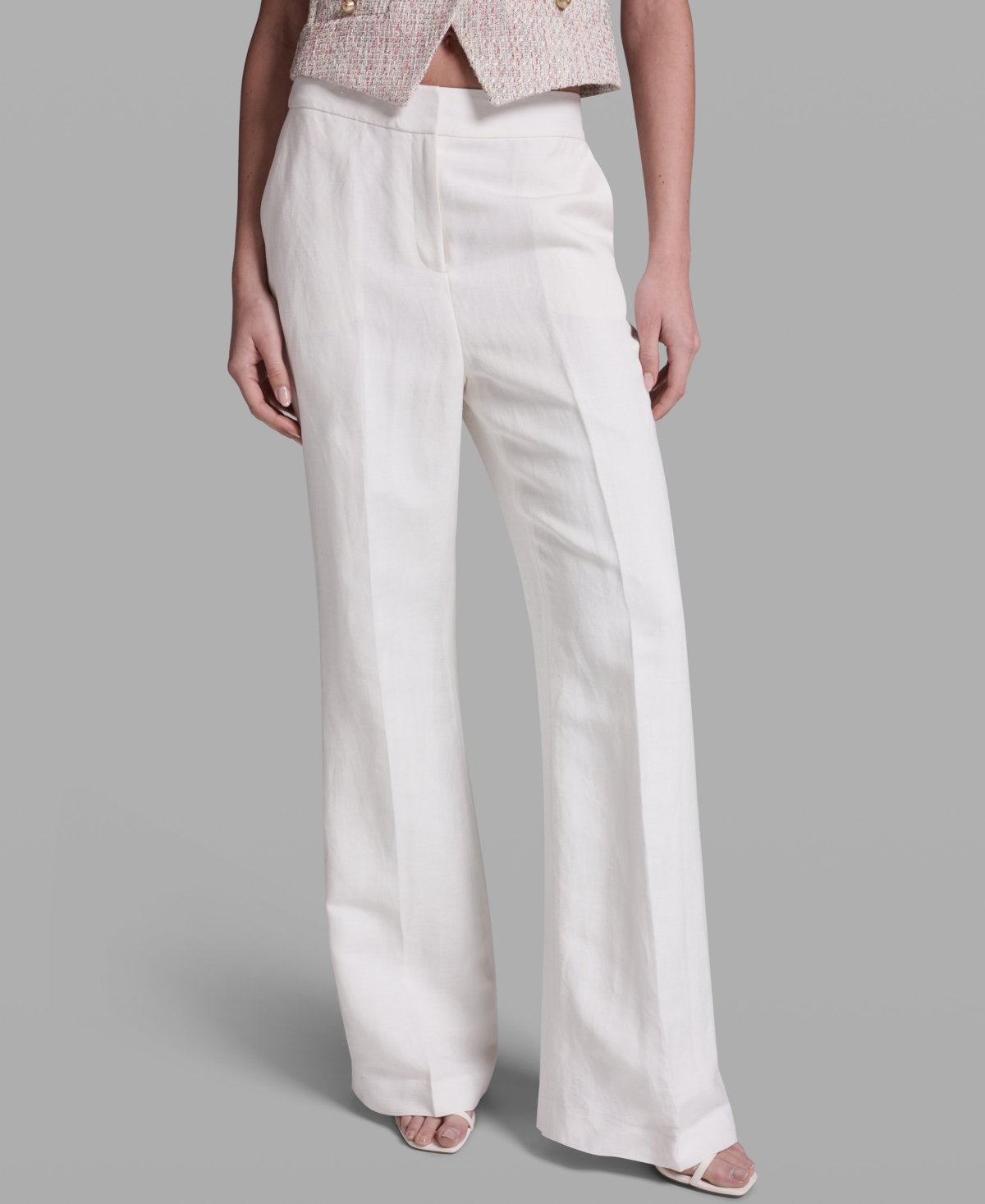 Click here for Bcbg Womens Wide-Leg Pants - Whisper White prices