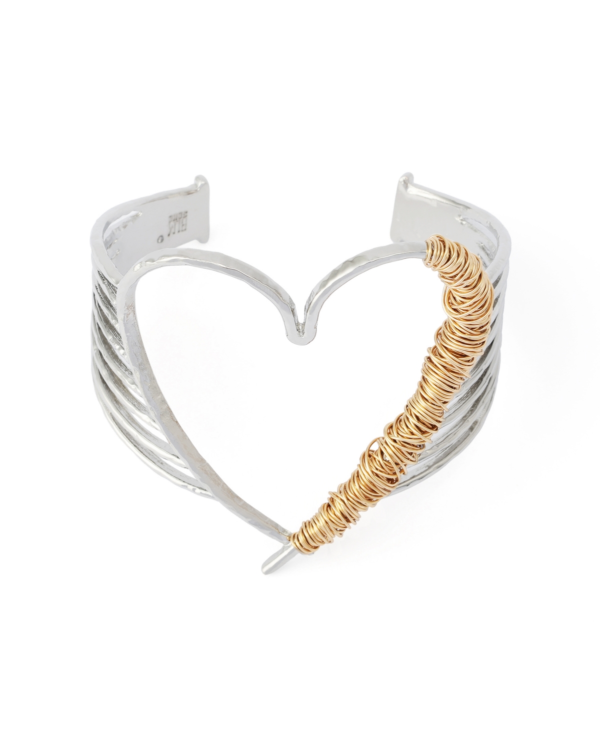 Click here for Robert Lee Morris Soho Two-Tone Heart Cuff Bracele... prices