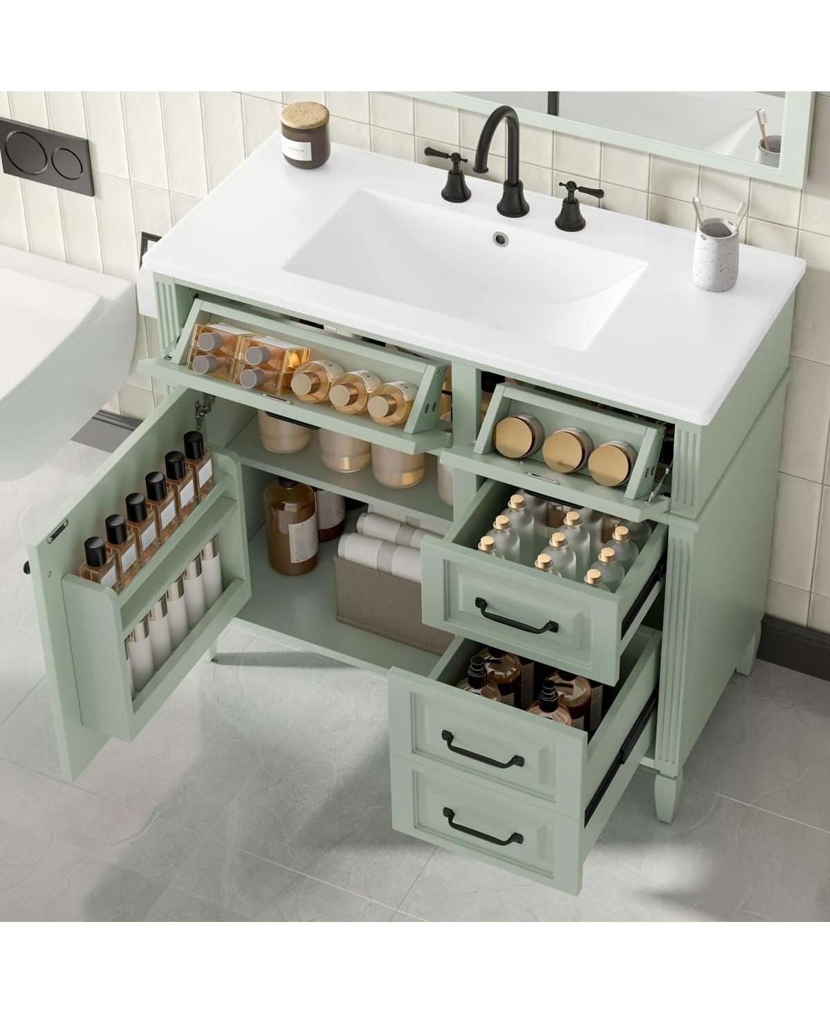 Click here for Sillysis Freestanding Bathroom Vanity with Ceramic... prices