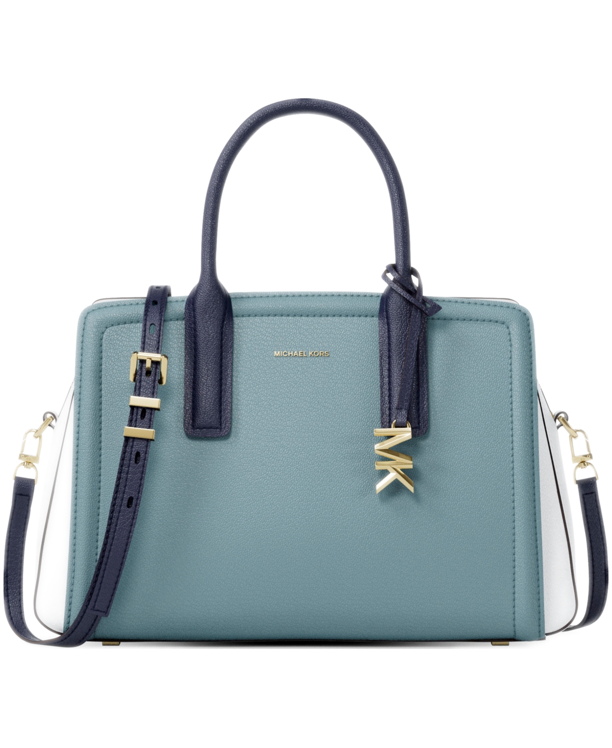 Click here for Michael Michael Kors Laila Small Color-Block Leath... prices