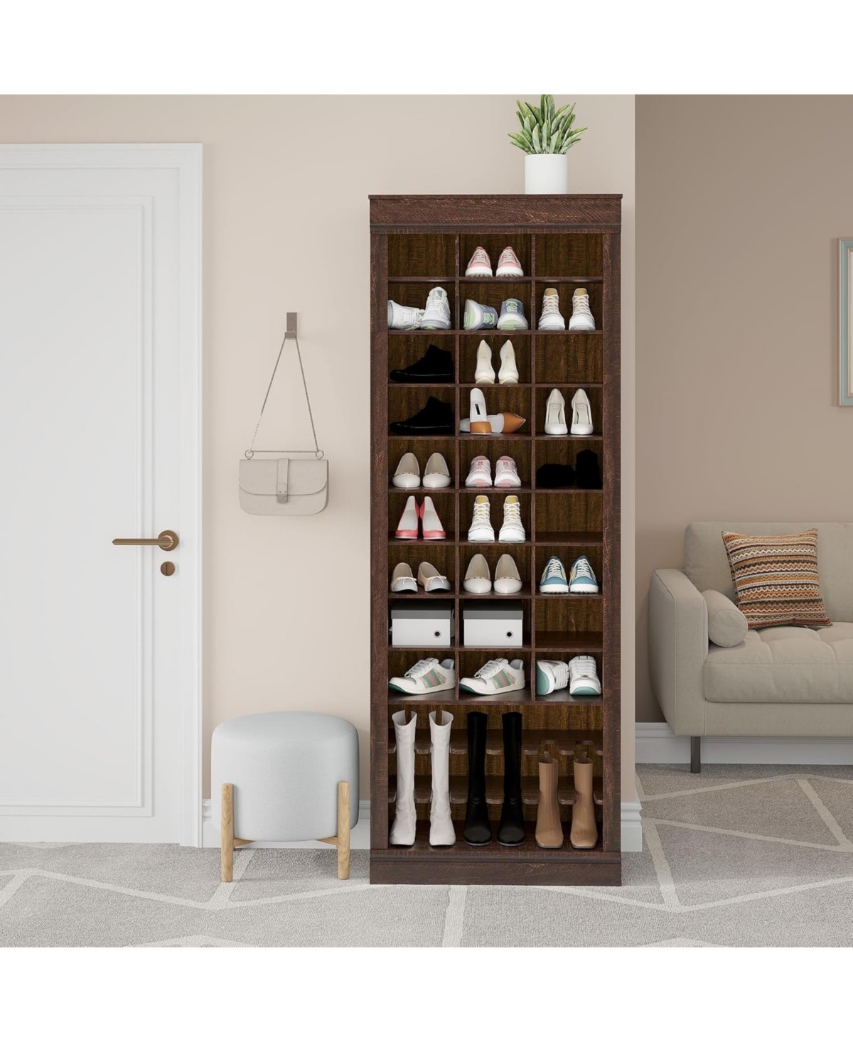Click here for gaomon 10 Tier Tall Shoe Cabinet with Boot Racks 2... prices