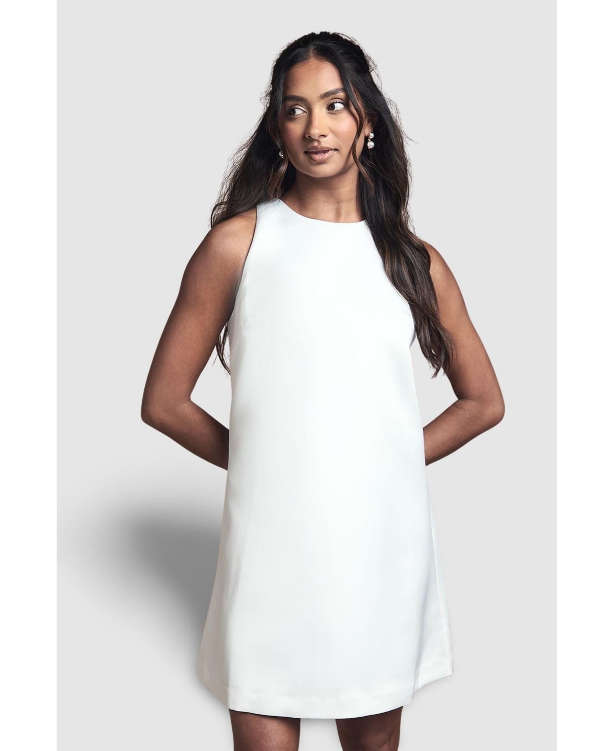 Click here for Coast Womens Structured Satin Bridal Mini Dress -... prices