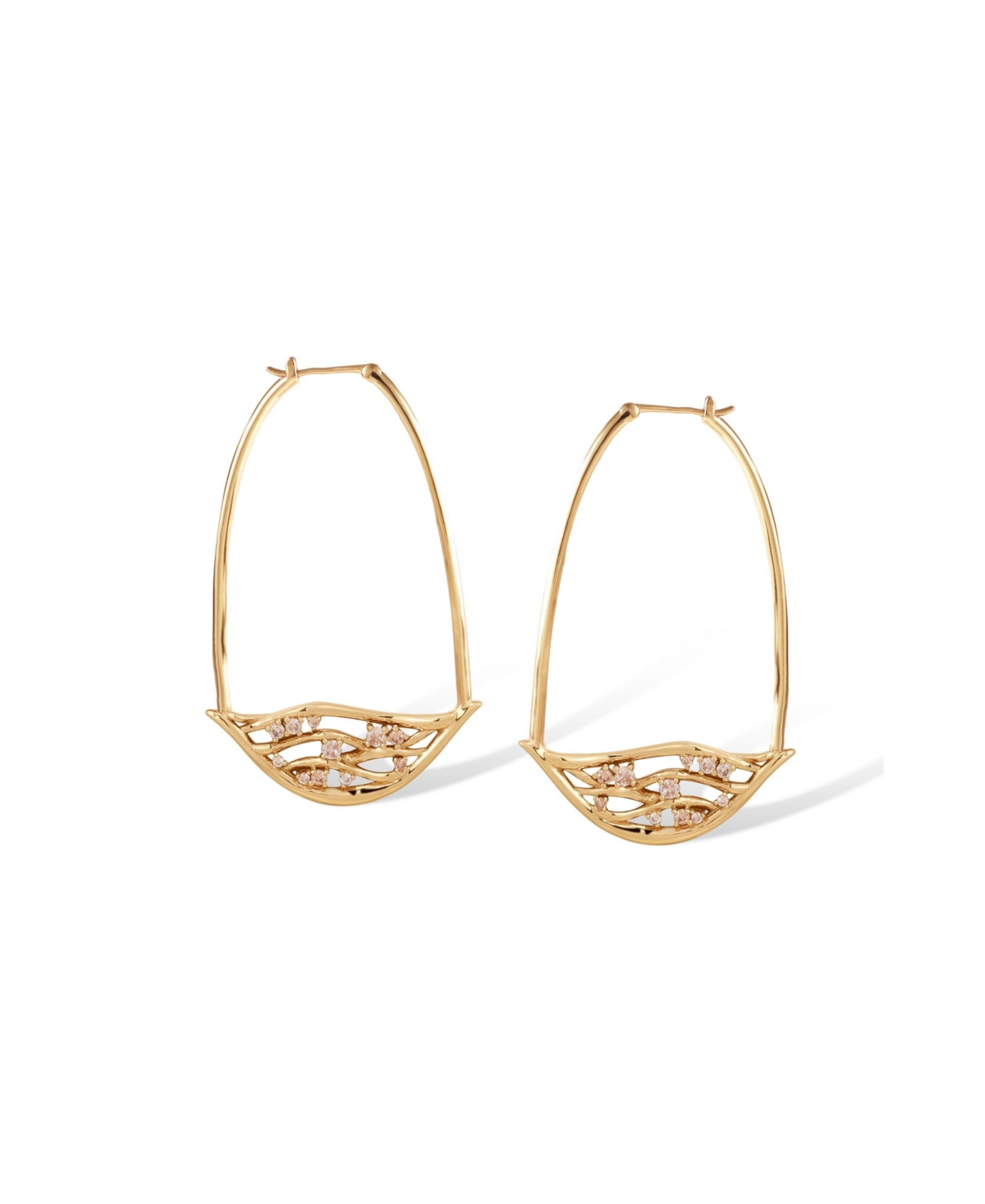 Click here for Retro Chic Twilight Earrings - Gold prices