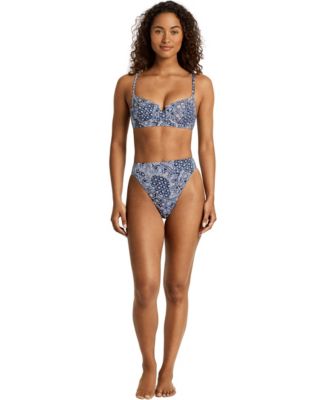 Click here for Lauren Ralph Lauren Womens Notch Printed Swim Top... prices