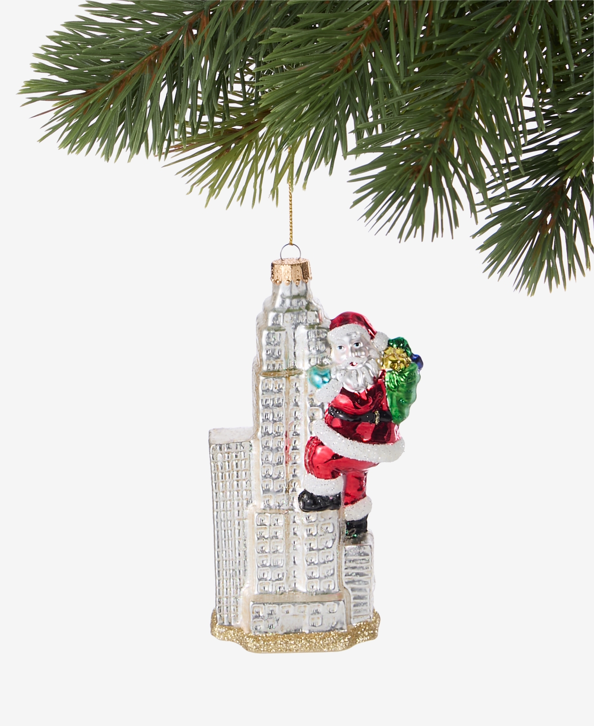 Click here for Holiday Lane New York Santa Climbing Building Orna... prices