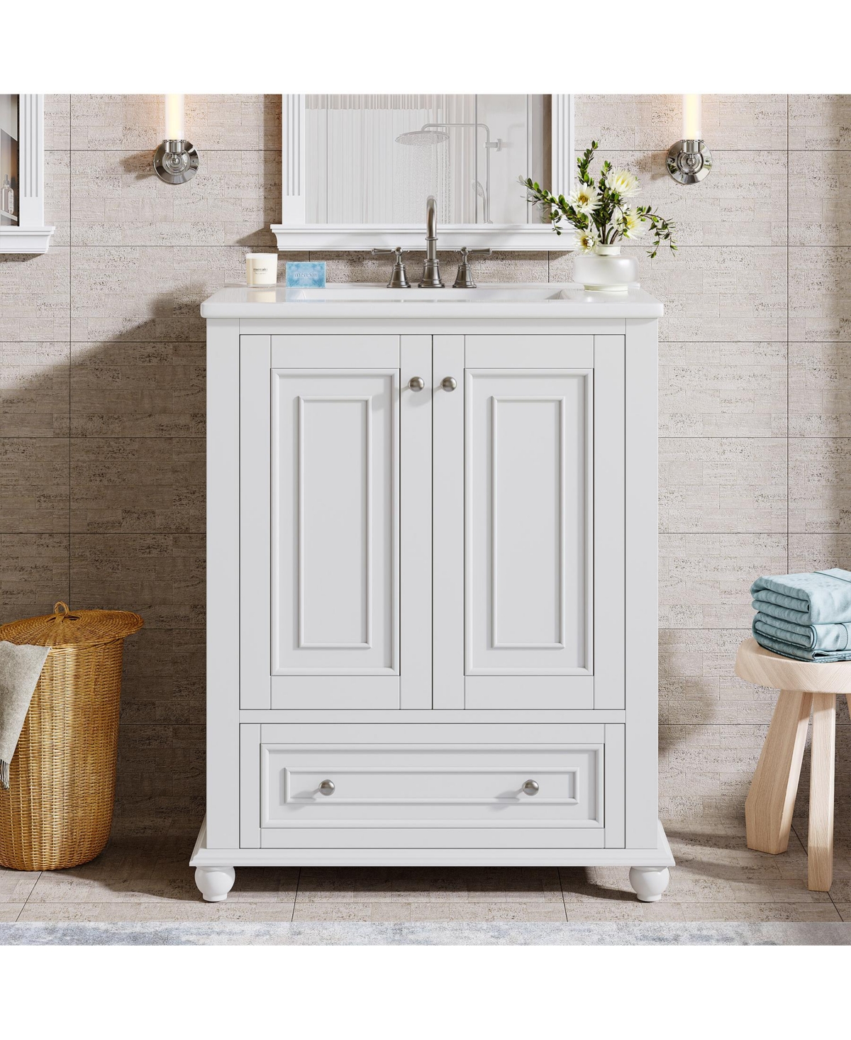 Click here for Tribesigns 24" Modern Freestanding Solid Wood... prices