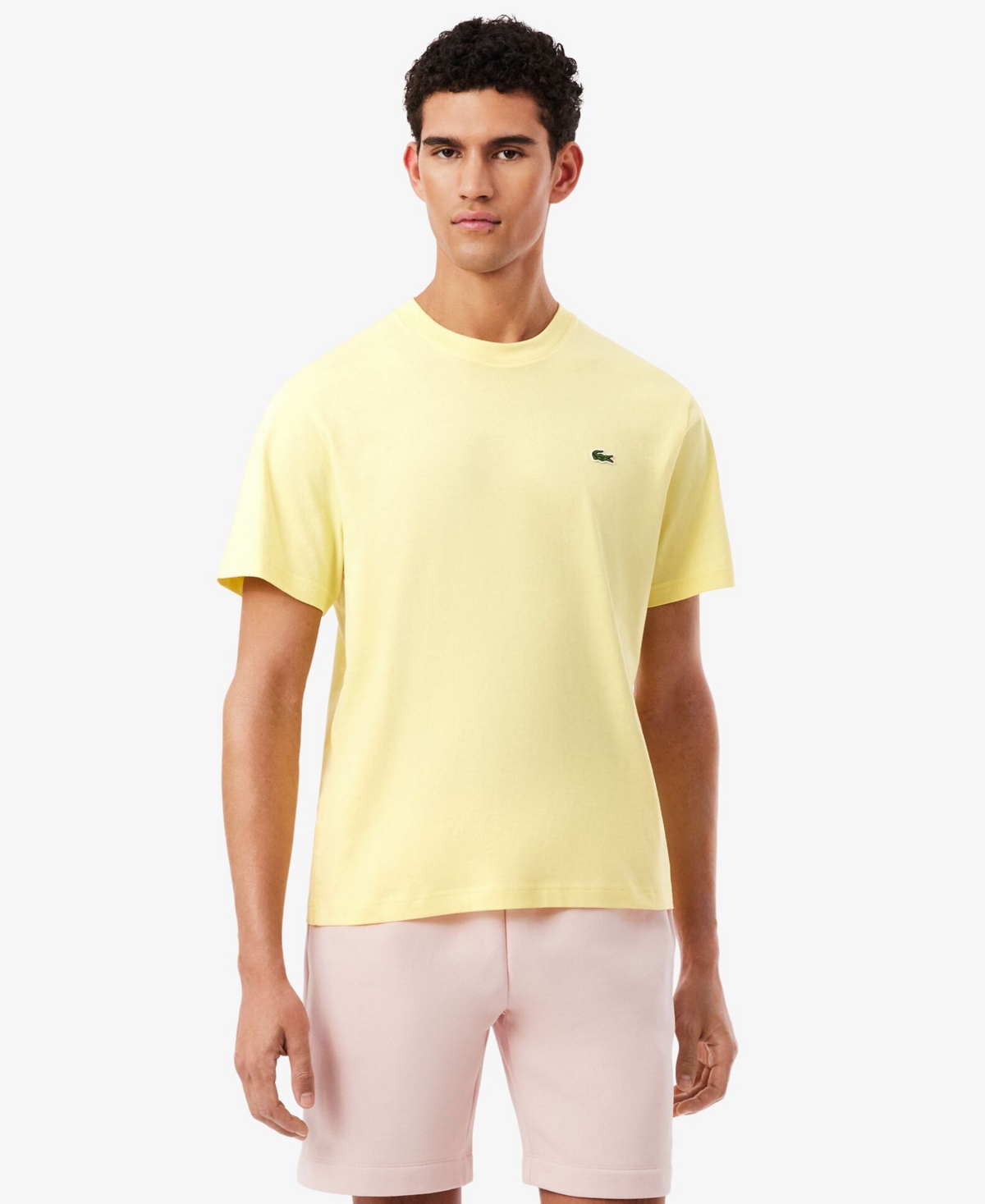 Click here for Lacoste Mens Classic-Fit Crewneck Logo T-Shirt - Y... prices