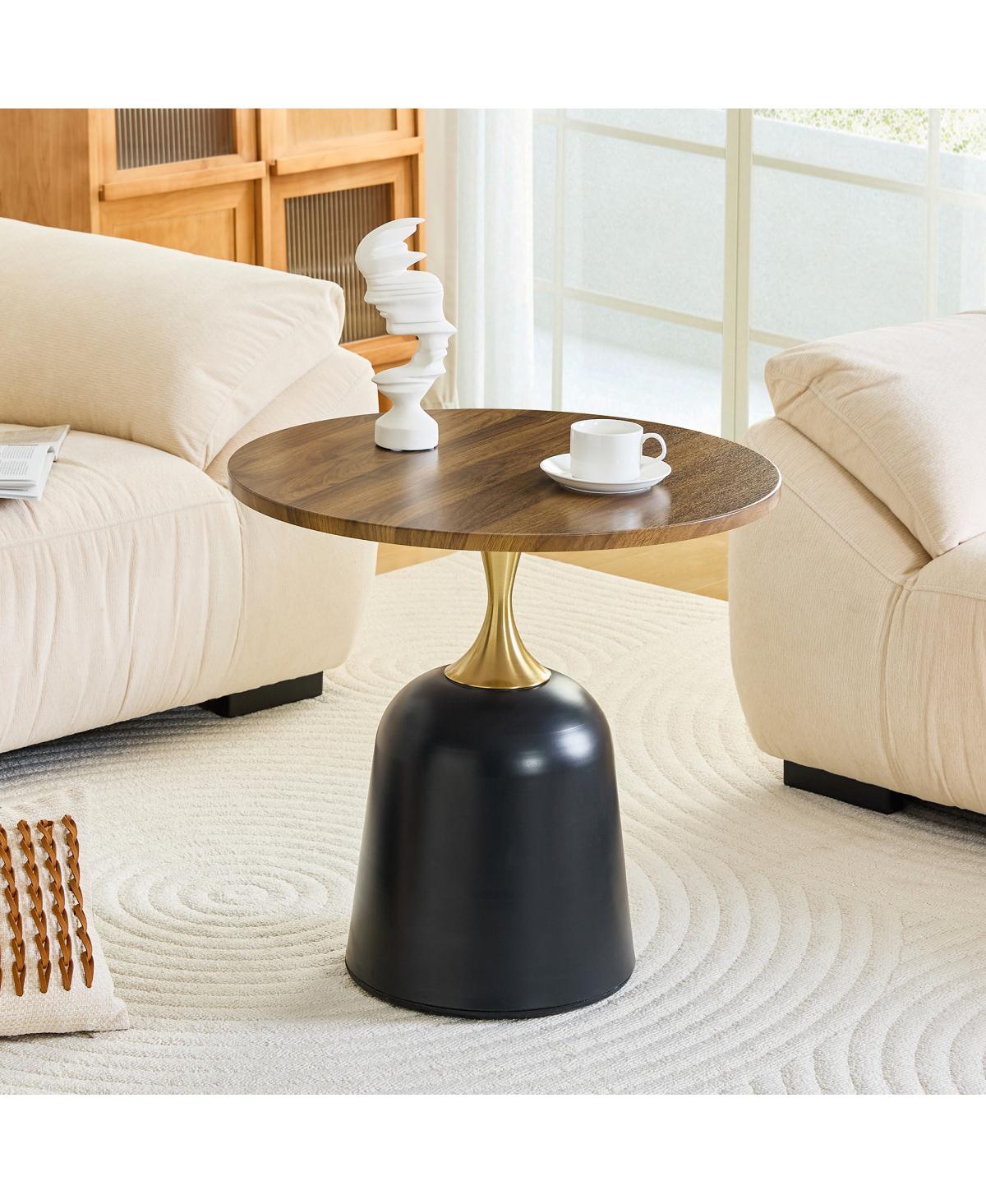 Click here for Streamdale Furniture Circular side table with meta... prices