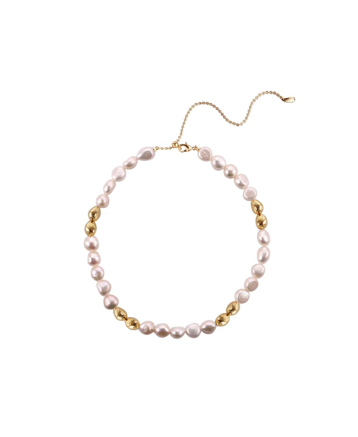 Click here for Retro Chic Eden Pearl Necklace - Gold prices