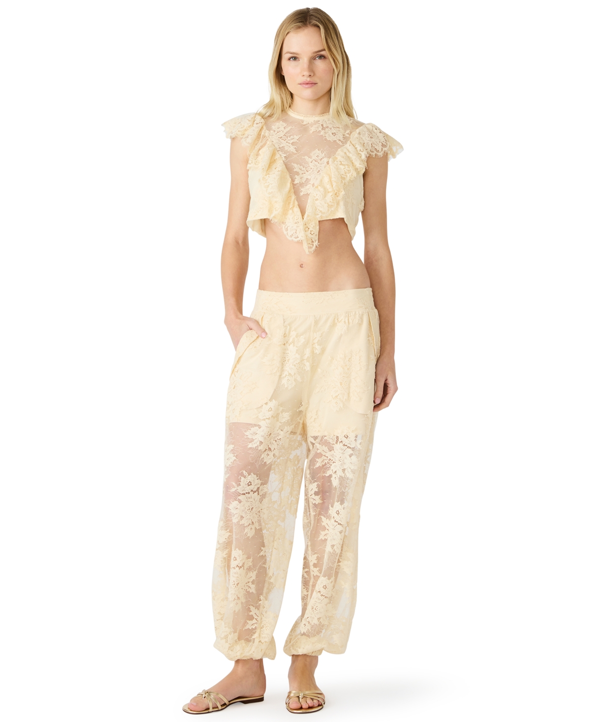 Click here for Steve Madden Womens High-Rise Ankle Length Faya Pa... prices