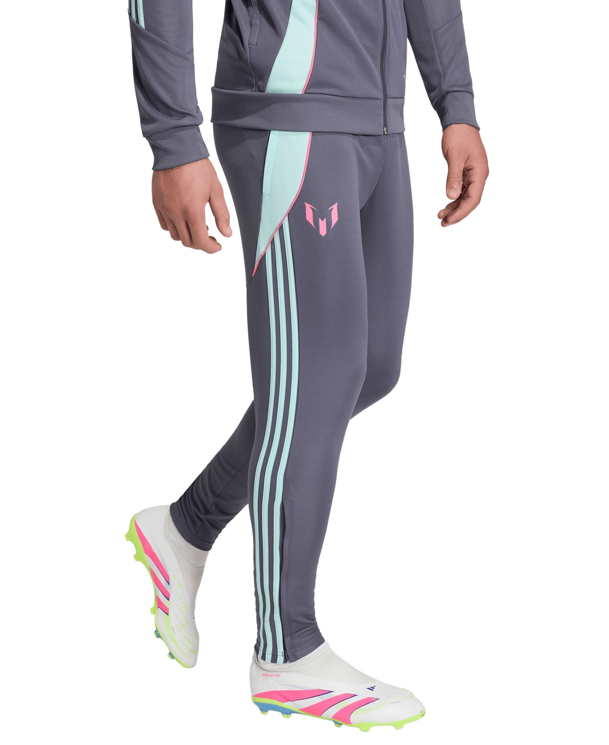 Click here for adidas Mens Messi Pull-On Track Pants - Onix/Flash... prices