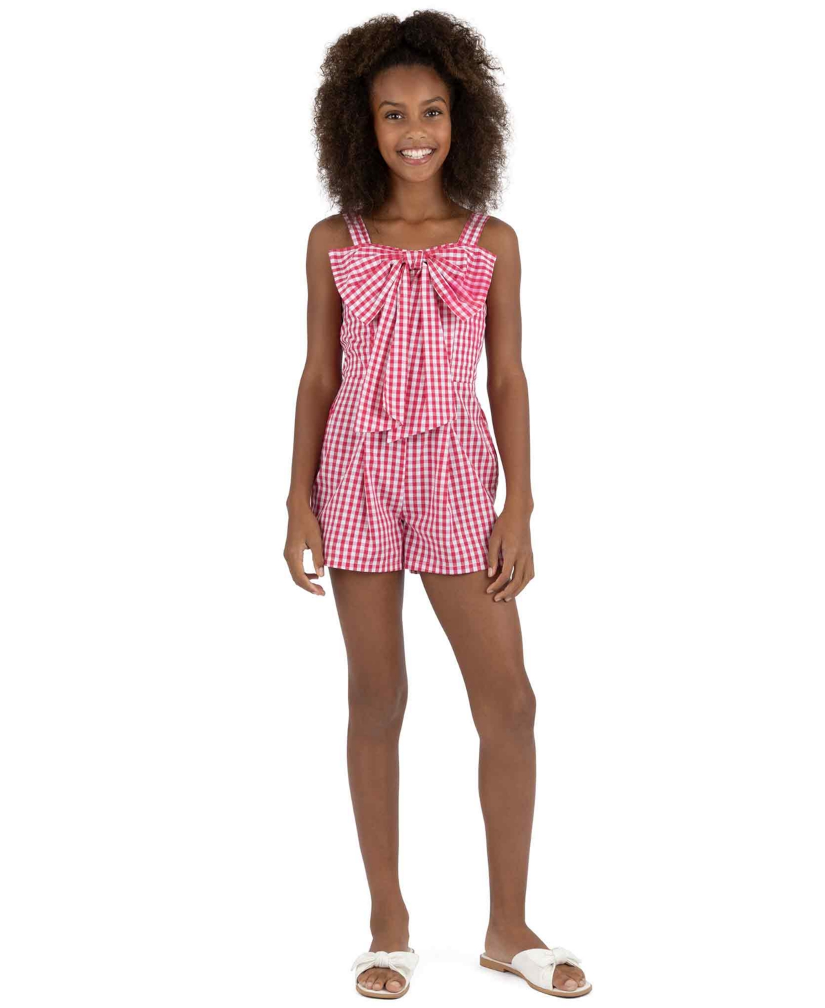 Click here for Speechless Girls 7-16 Square Neck Romper Dress - F... prices