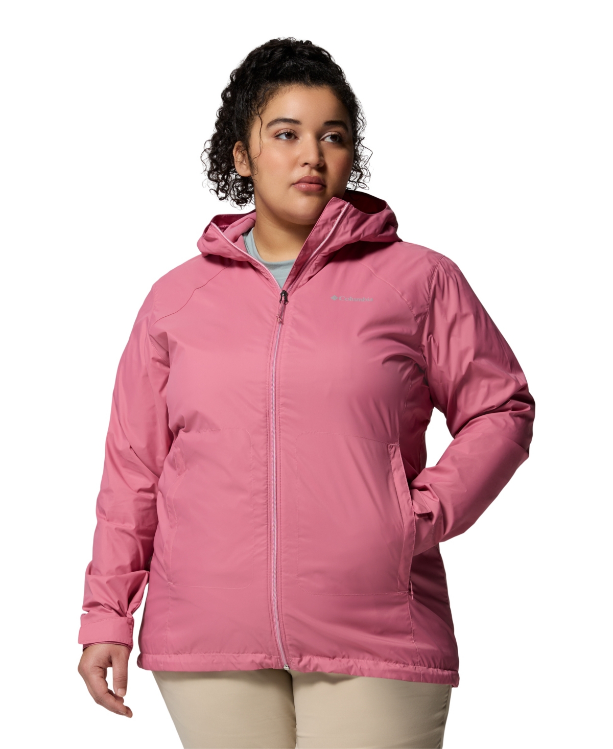 Click here for Columbia Plus Size Hooded Jacket - Rosette prices