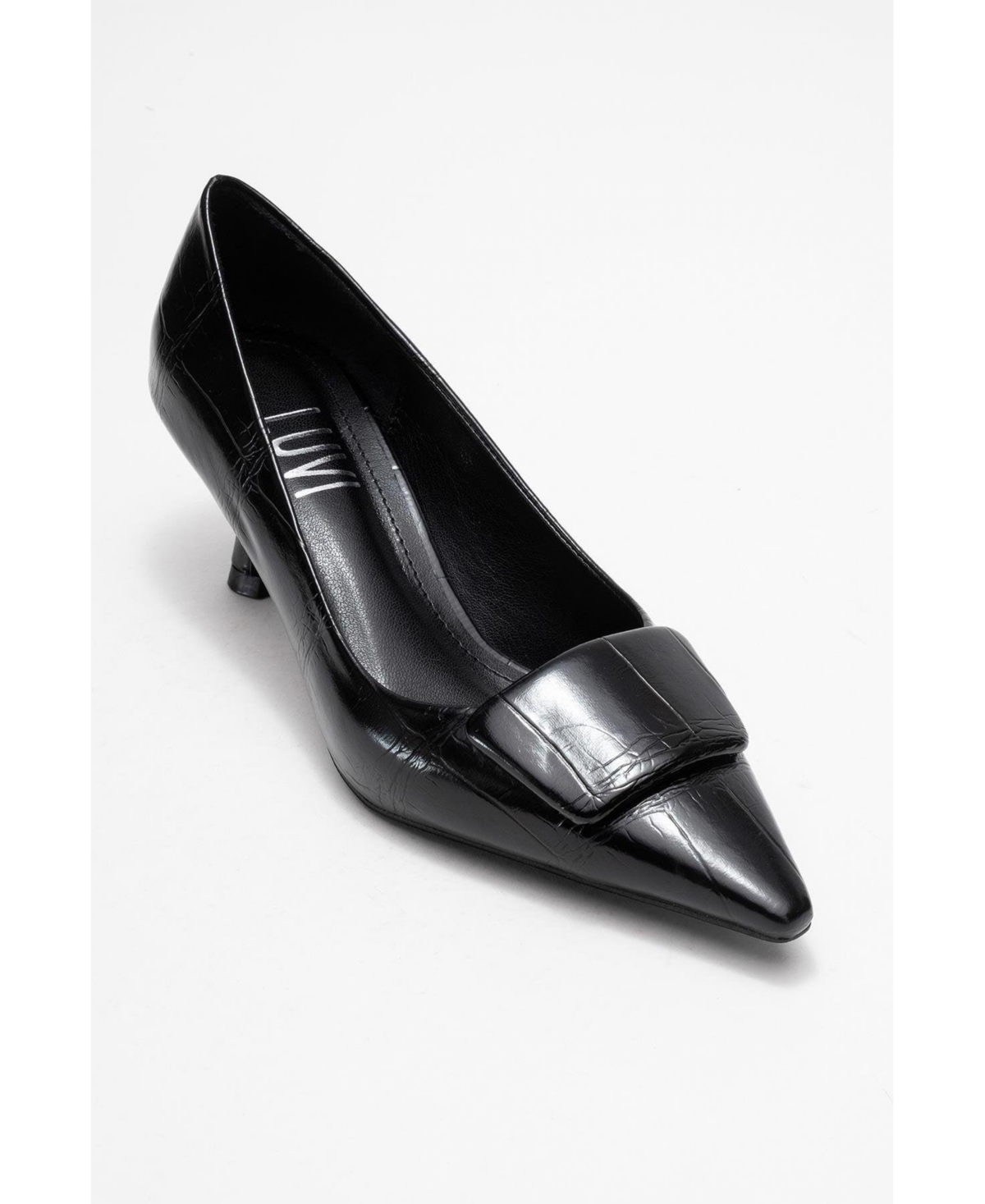Click here for Prologue Shoes Womens Marcia Buckle Pointed Toe Pu... prices