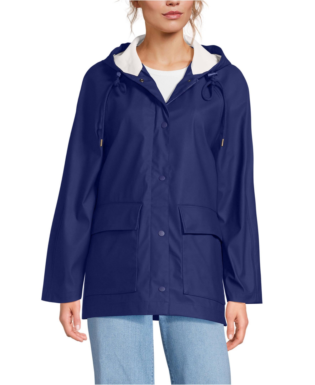 Click here for Lands End Womens Squall A-line Slicker Raincoat -... prices