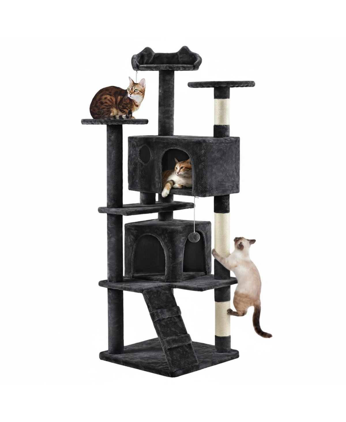 Click here for Aronkl Multi-level Cat Tree Tower with Cat-ear Per... prices