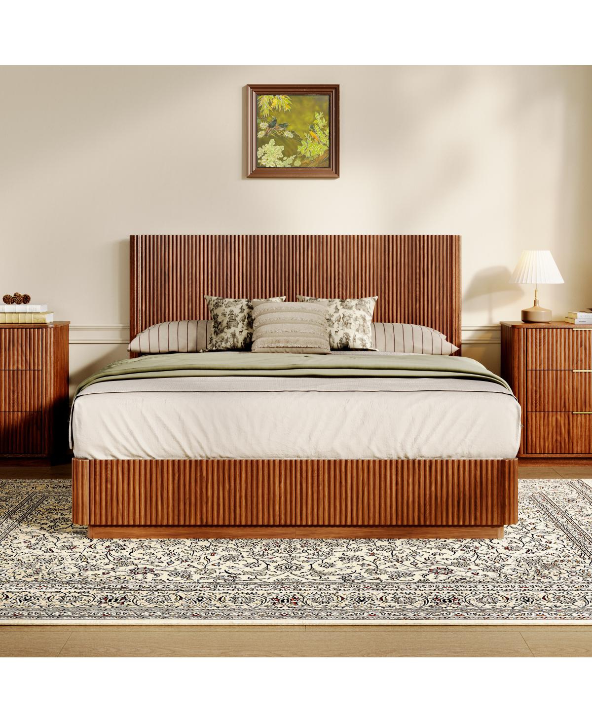 Click here for Streamdale Furniture Queen Size Bed Frame with Led... prices