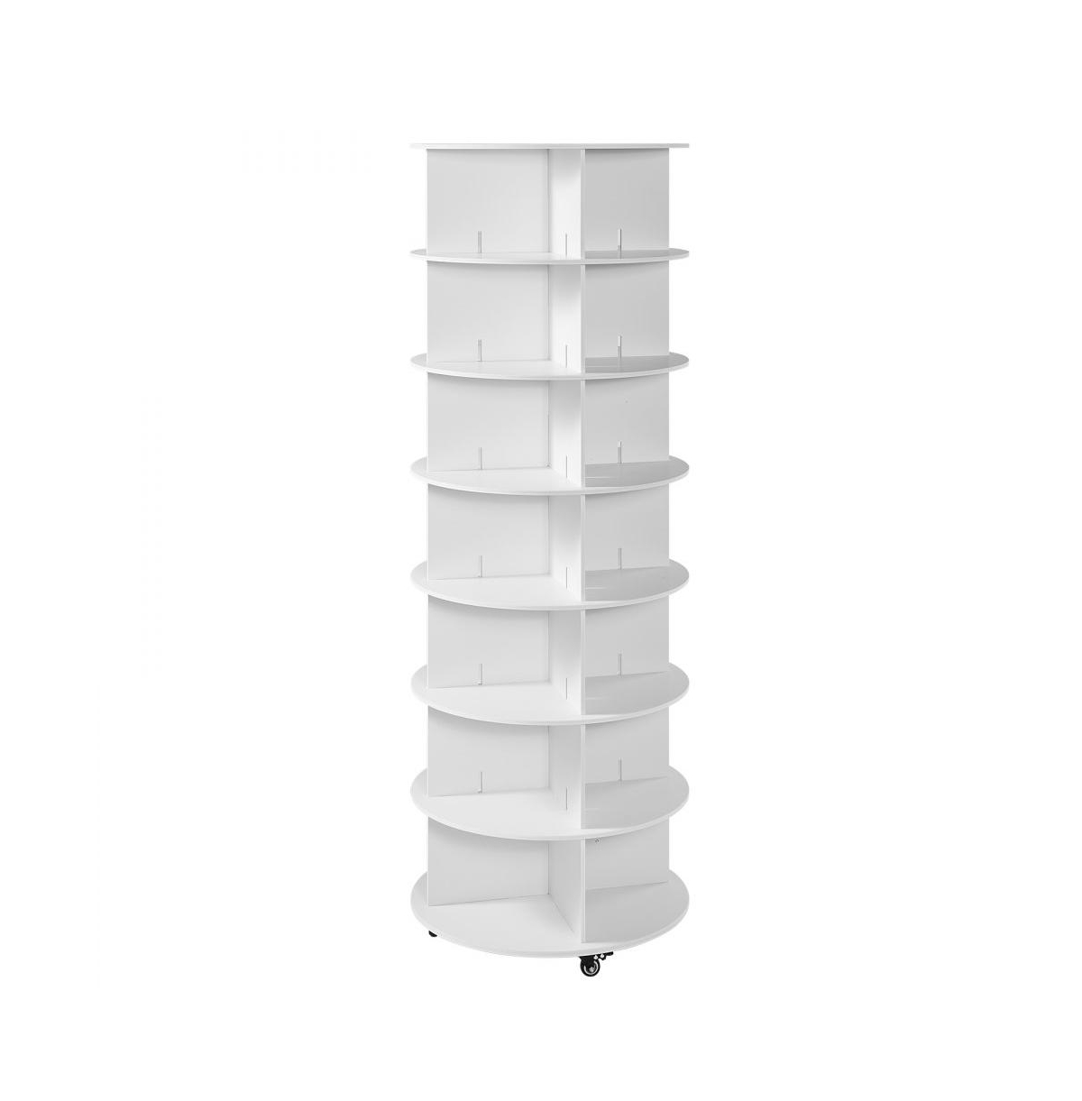 Click here for Slickblue 7-Tier Rotating Shoe Rack Tower with Whe... prices