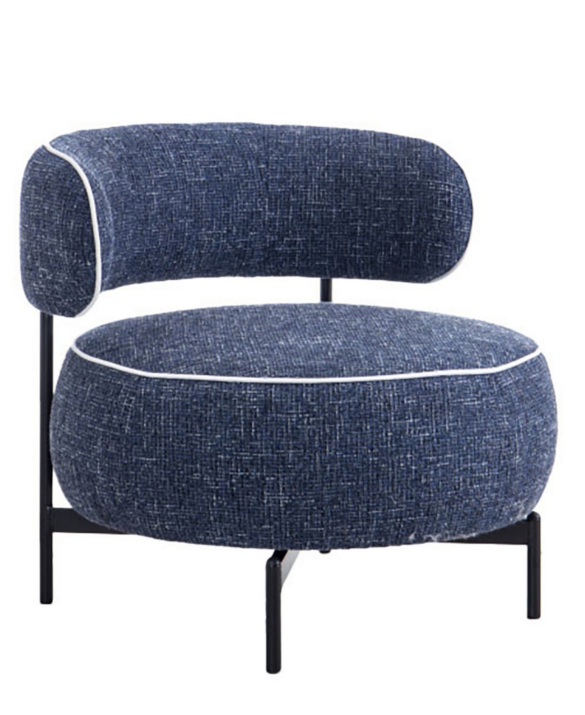 Click here for Ians 29 Upholstered Swivel Chair - Blue  white prices