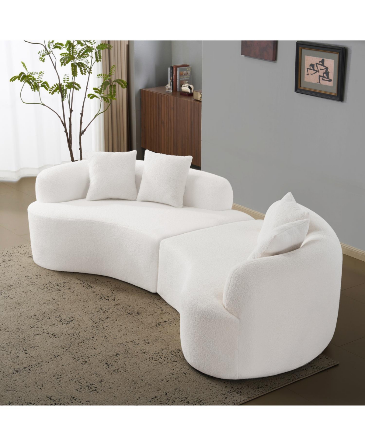Click here for Streamdale Furniture Streamdale Curved Teddy Velve... prices