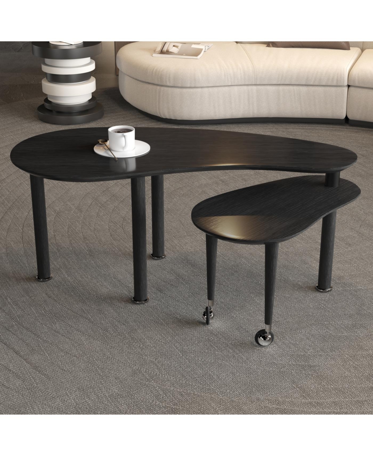 Click here for Streamdale Furniture Rotatable Coffee Table with S... prices