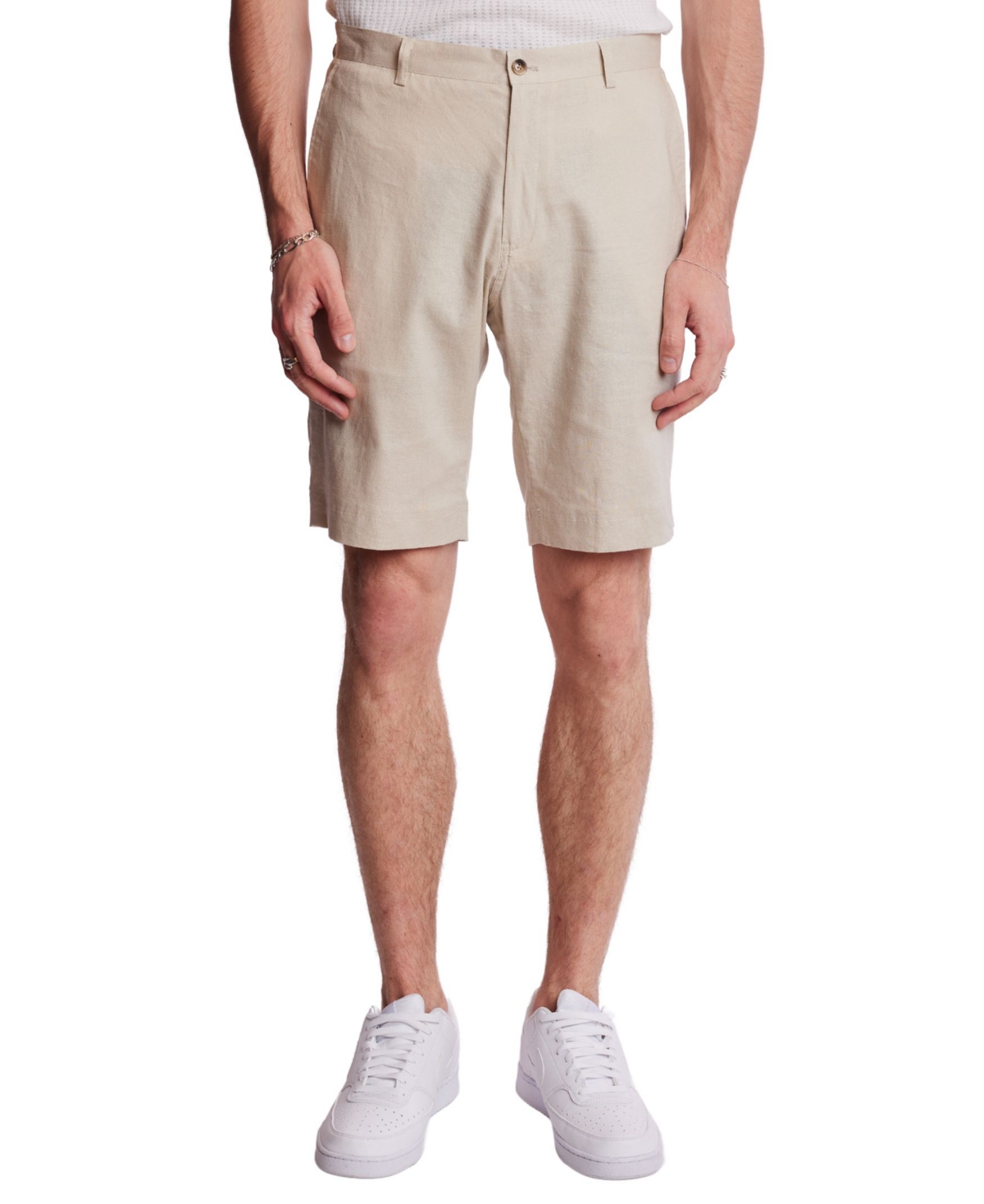 Click here for Paisley & Gray Mens Felix Slim-Fit Shorts - Tan li... prices