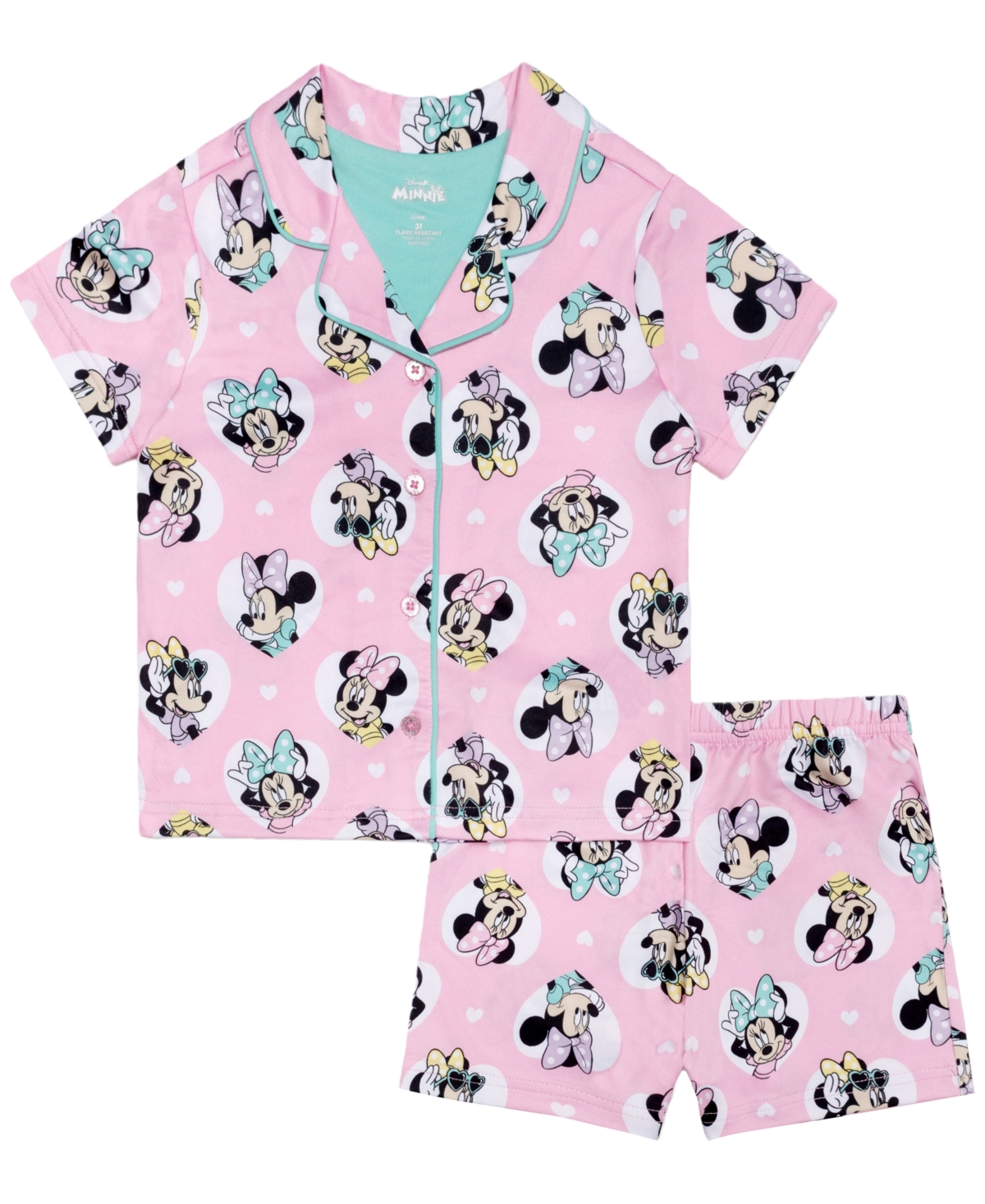 Click here for Minnie Mouse Girls 2T-4T Notch Collar Top and Shor... prices