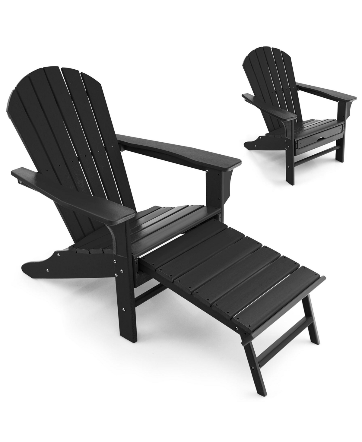 Click here for Gymax Patio Adirondack Chair Hdpe Outdoor Lounge C... prices