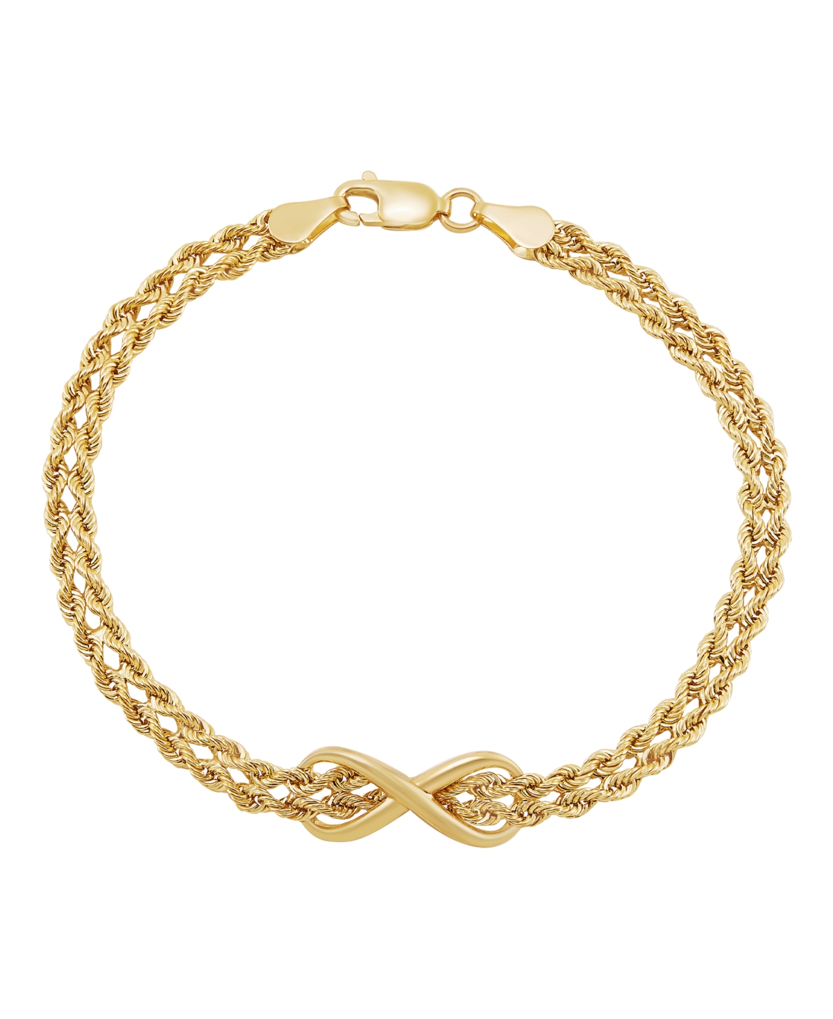 Click here for Macys Rope Chain Bracelet in 10k Yellow Gold - 10k... prices