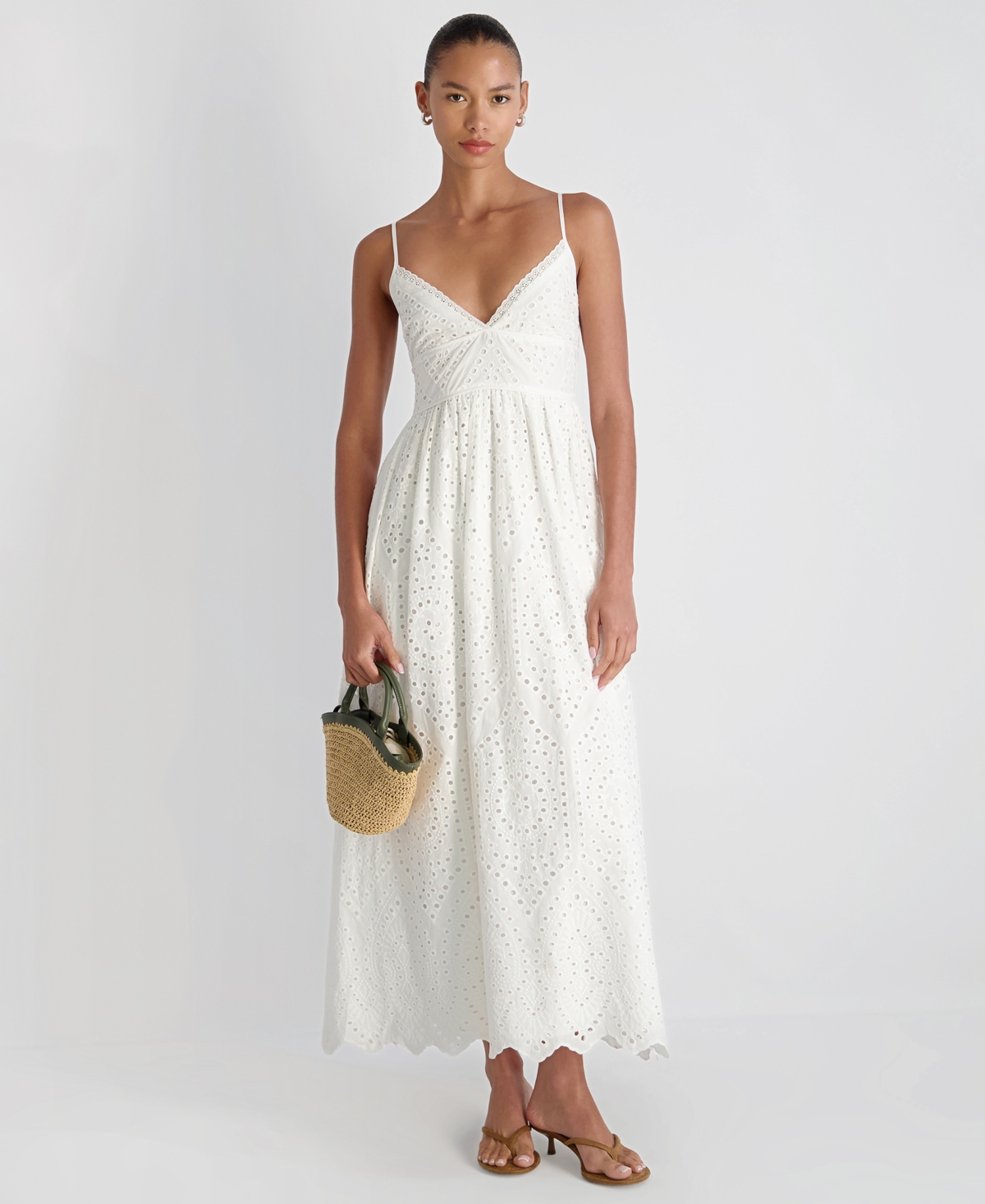 Click here for French Connection Womens V-Neck Trini Eyelet Maxi... prices