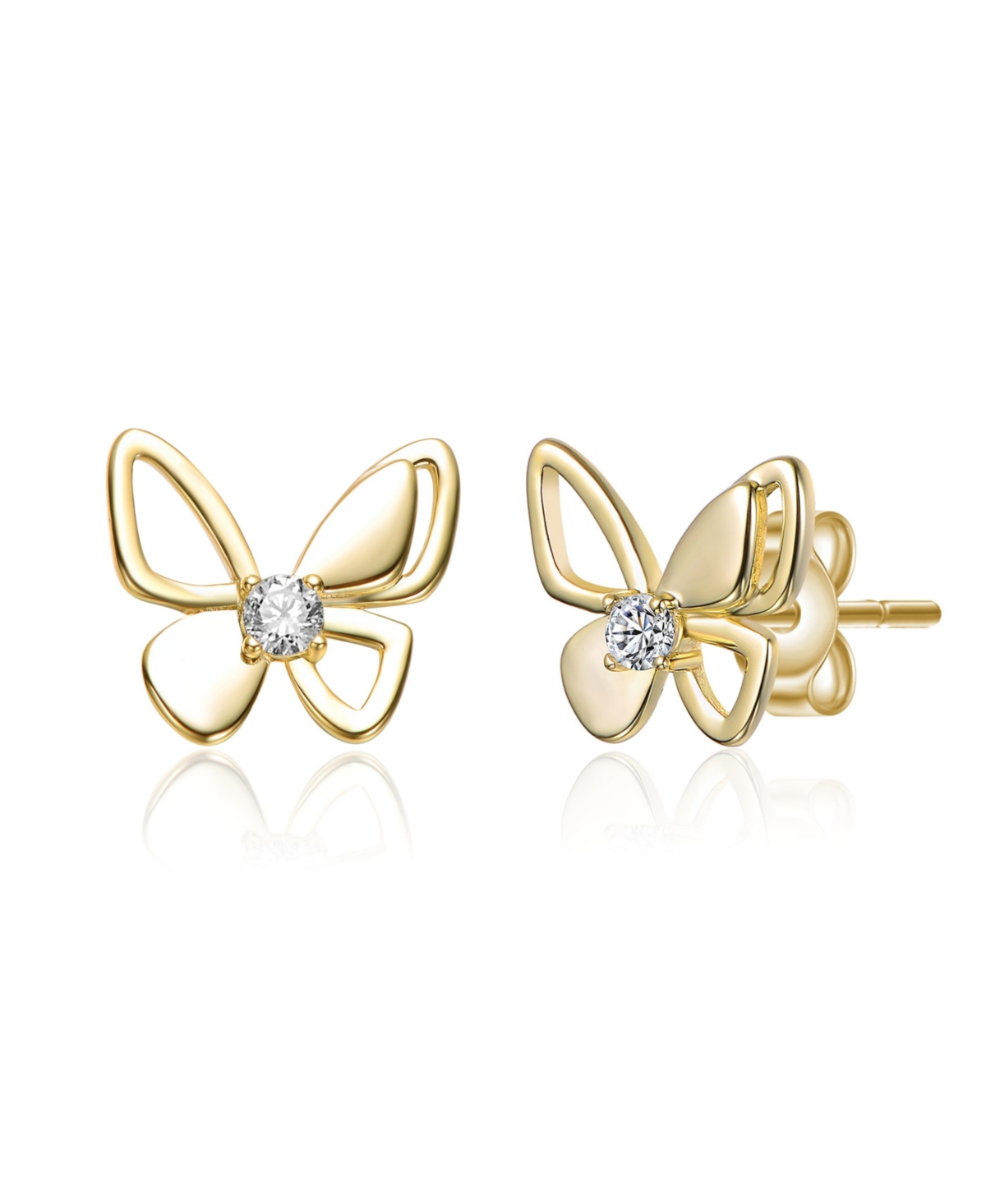 Click here for Rachel Glauber 14K Gold Plated with Clear Cubic Zi... prices