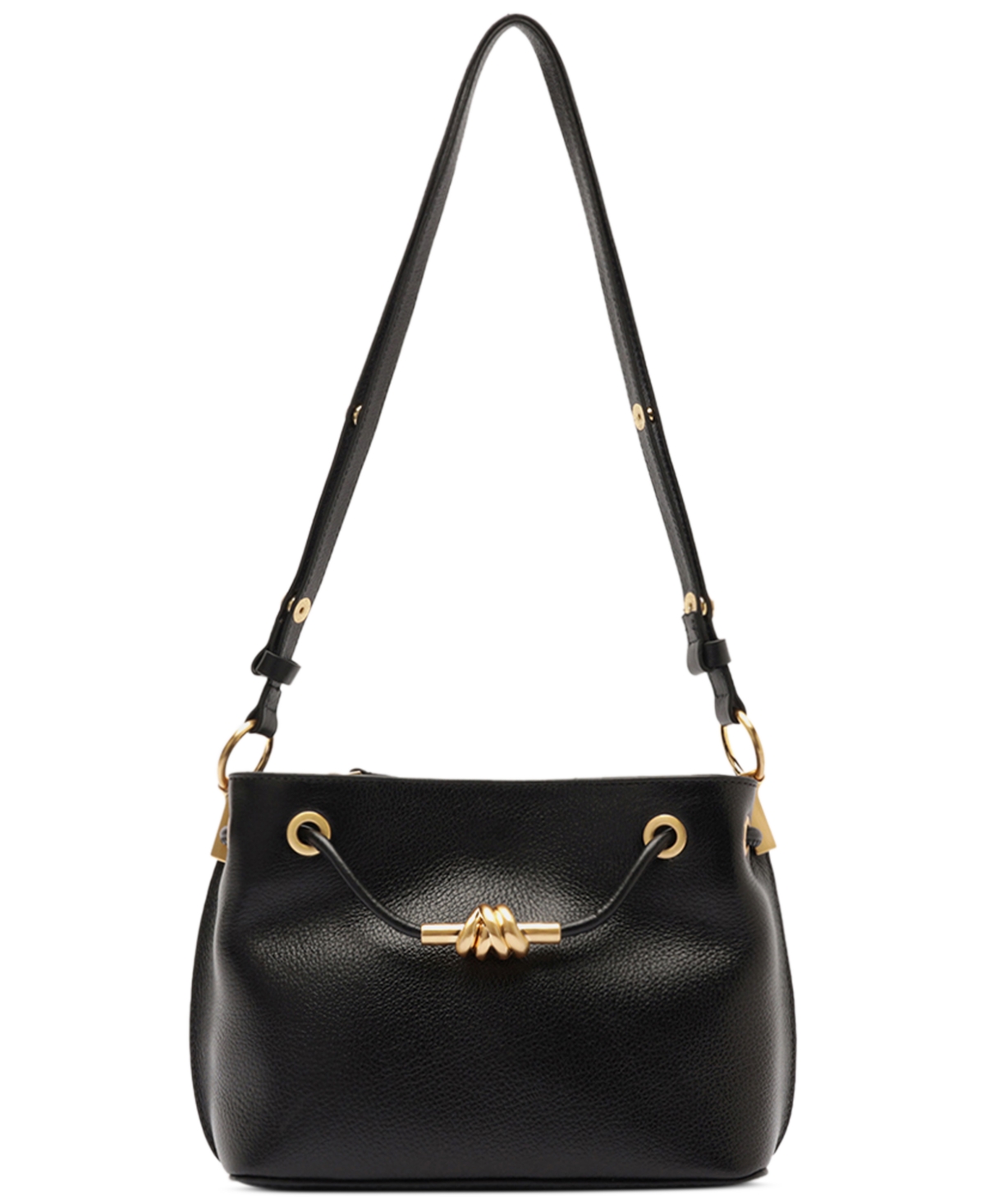 Click here for Arezzo Daphne Small Gold-Tone Knot and Eyelets Cro... prices