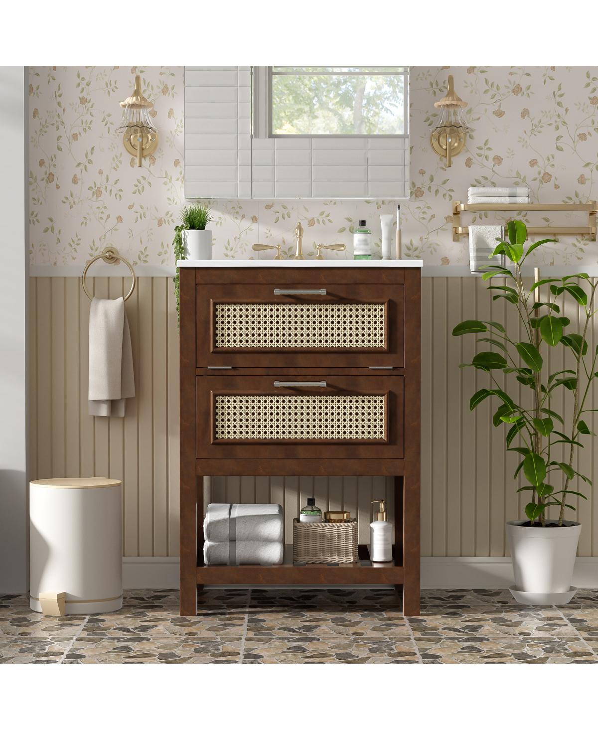 Click here for Sillysis 24 Inch Freestanding Bathroom Vanity with... prices