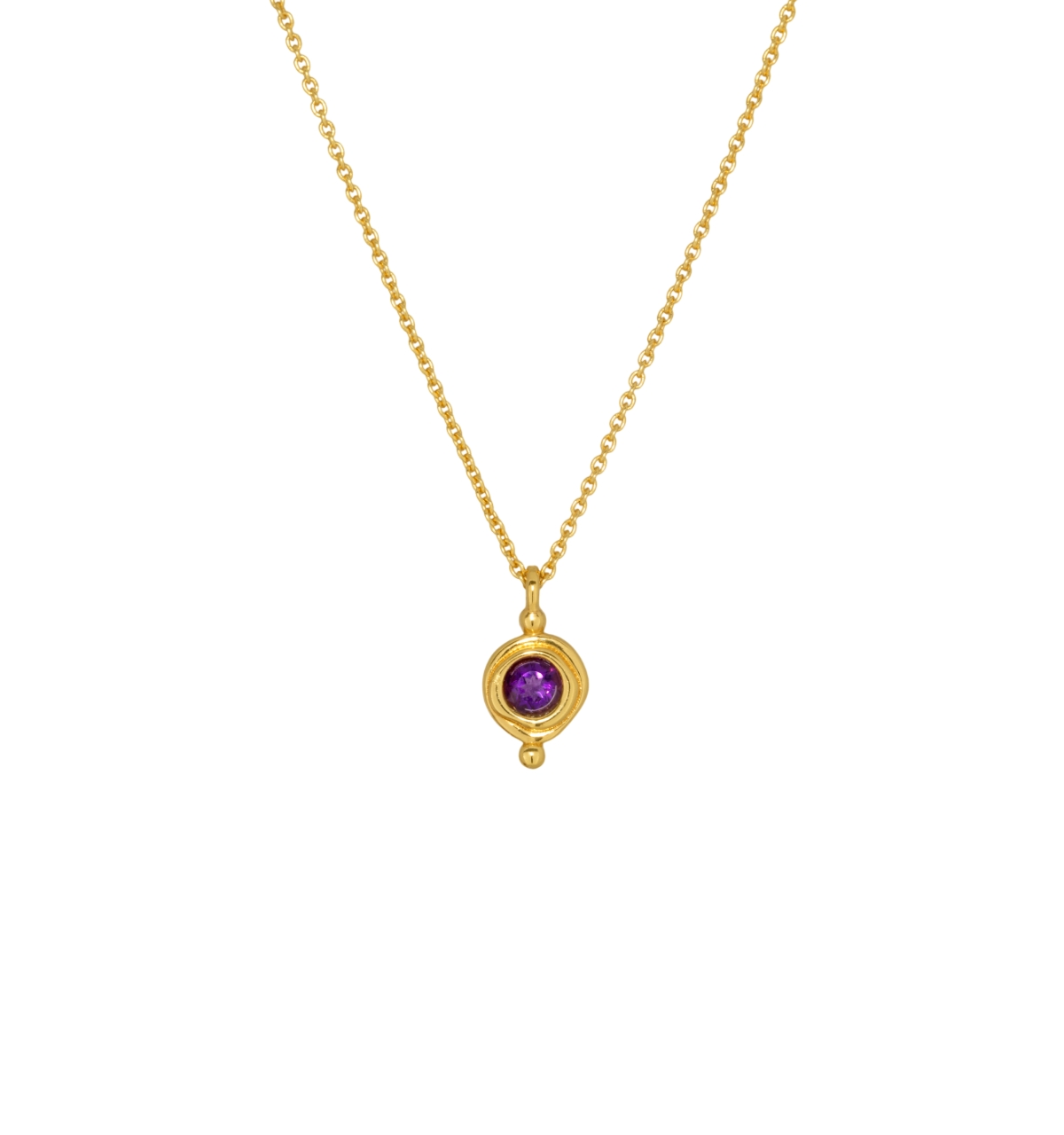 Click here for Ottoman Hands Birthstone Pendant Necklace - Februa... prices