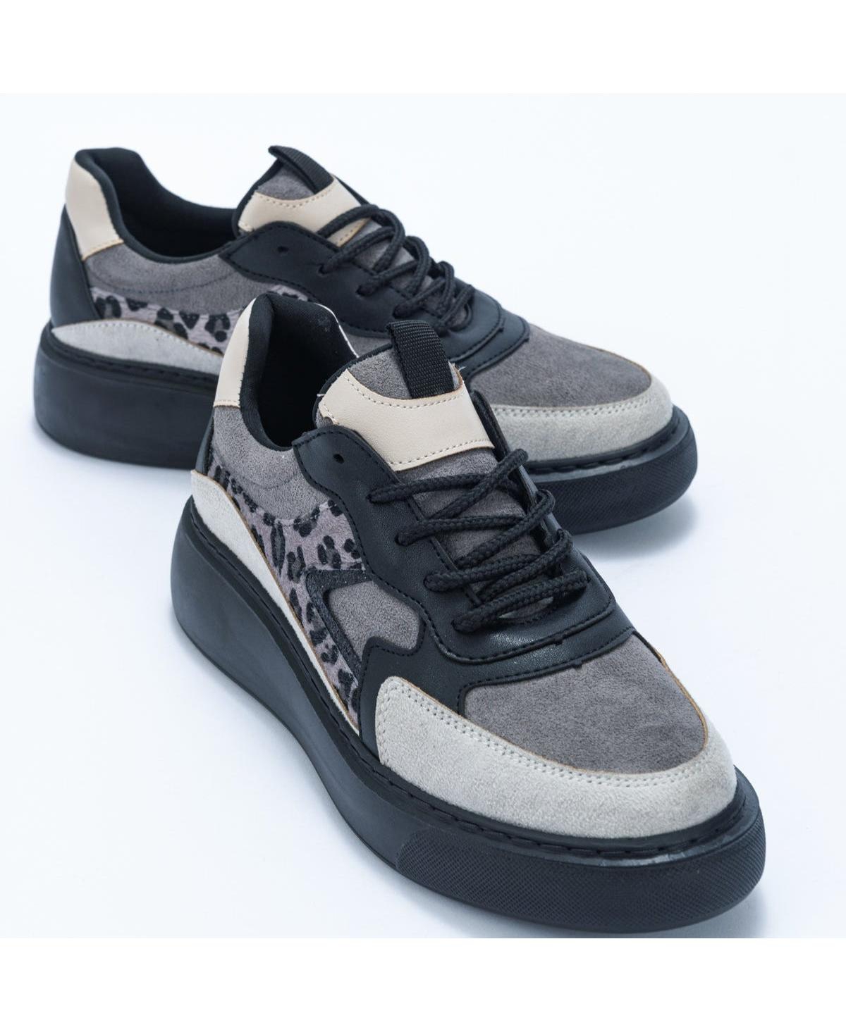Click here for Prologue Shoes Ida Platform Fashion Sneakers - Bla... prices