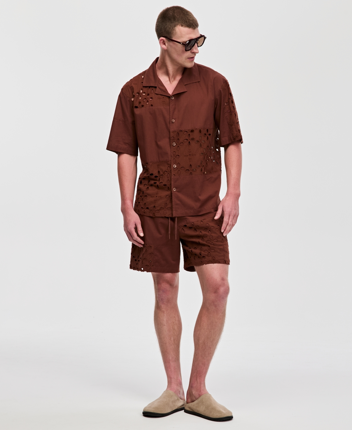 Click here for Mode of One Mens Patch Shorts  Macys Exclusive - F... prices