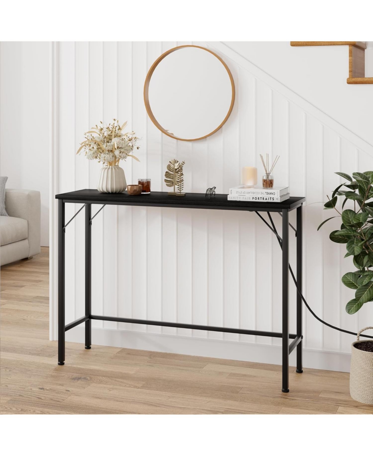 Click here for gaomon 39.4" Narrow Industrial Console Table... prices
