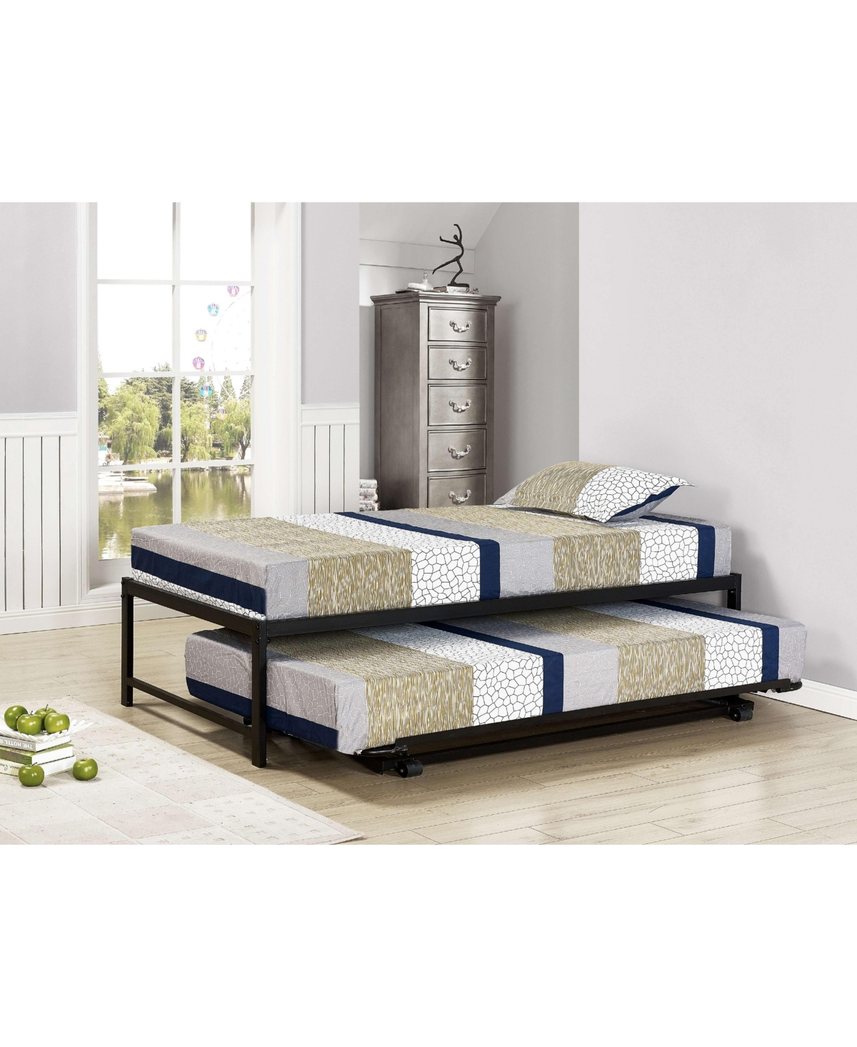 Click here for Kings Brand Furniture Hi-riser Bed With Pop-up Tru... prices